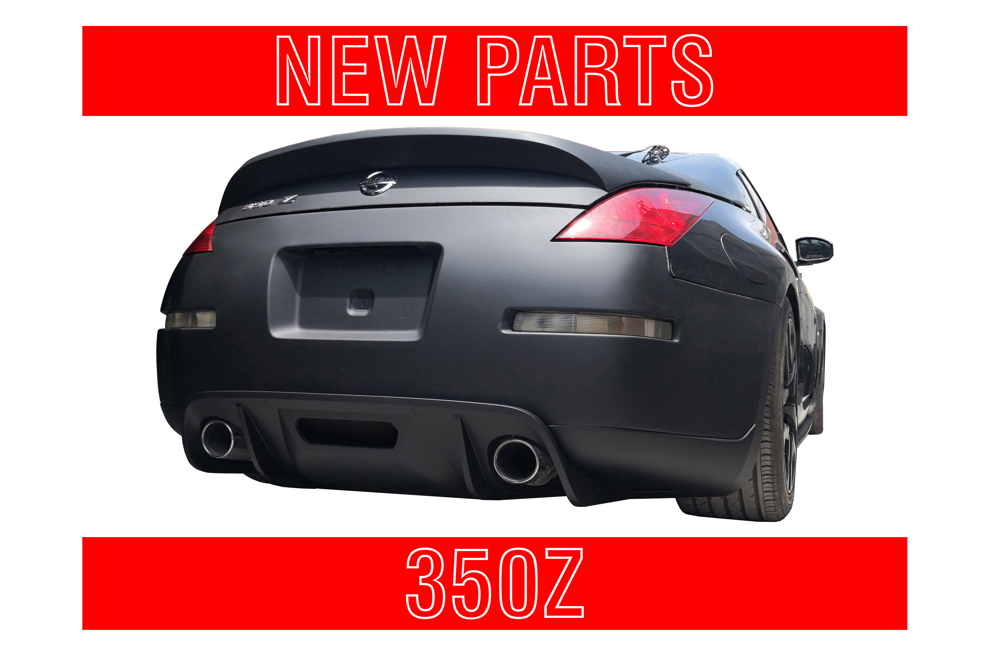 NEW Rear Diffuser and Rear Spats for the Nissan 350Z! | Twinz Design